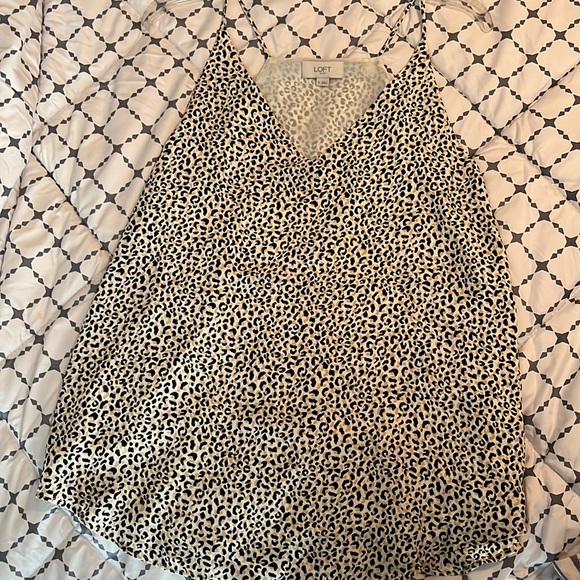 LOFT | Tops | Loft Leopard Print Tank | Poshmark